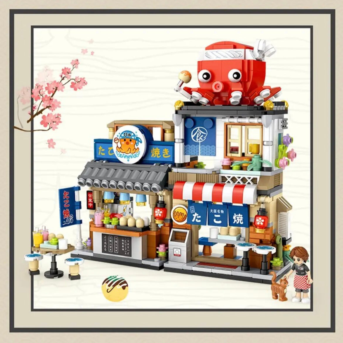 Japanese Octupus Themed Shop Lego Puzzle – Tsukimi.co