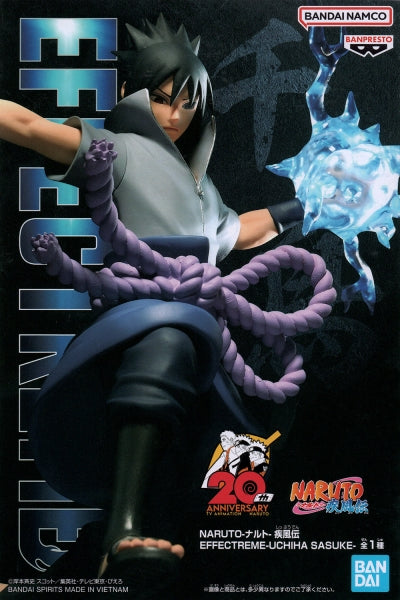 Naruto 20th Anniversary Sasuke Uchiha Effectreme figure by Bandai ...